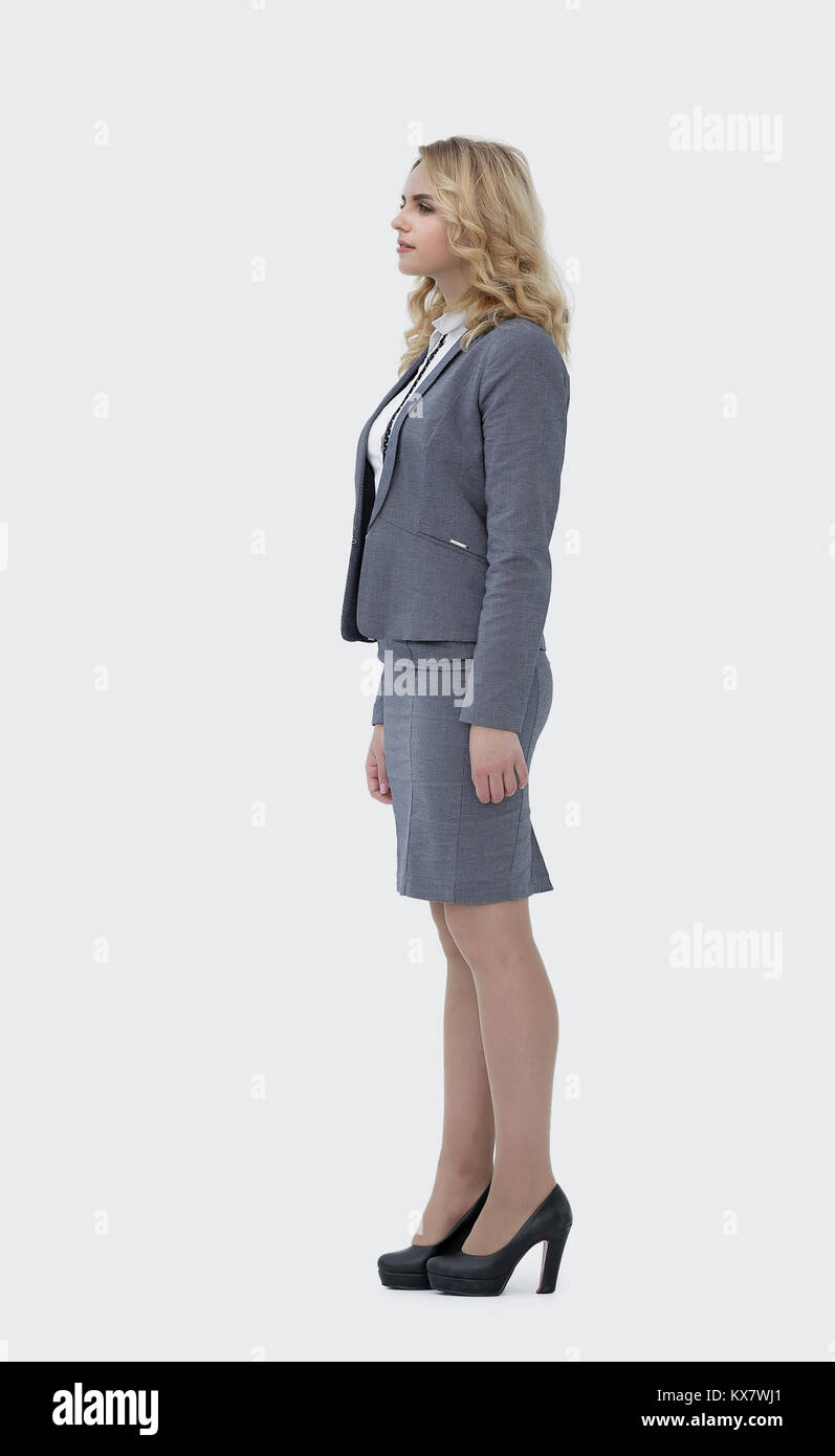 side view.Executive business woman Stock Photo - Alamy