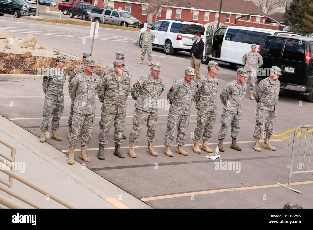 US Army National Guard change of command ceremony Stock Photo - Alamy