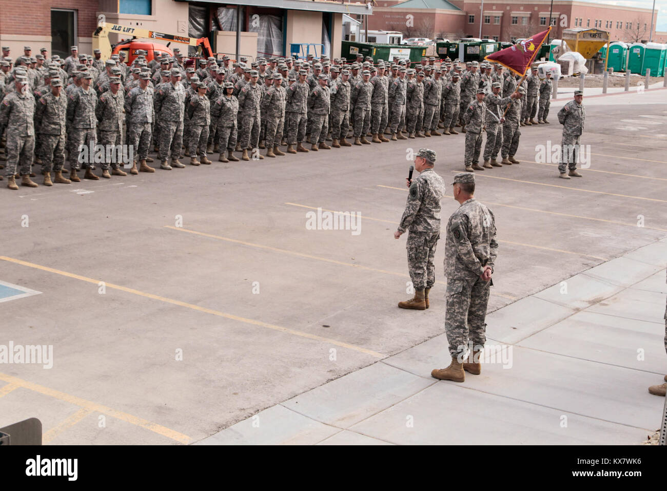 US Army National Guard change of command ceremony Stock Photo - Alamy