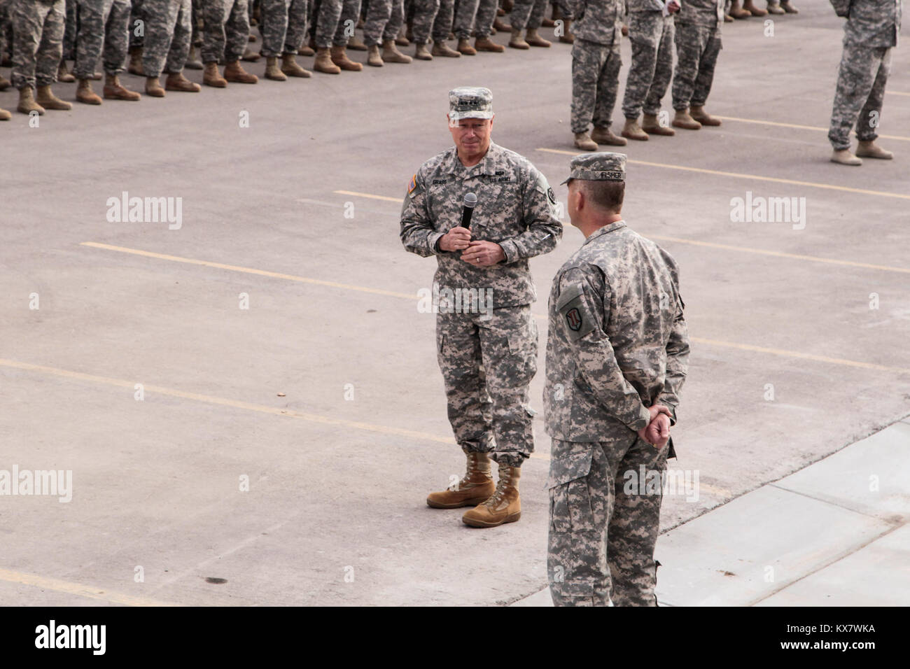 US Army National Guard change of command ceremony Stock Photo - Alamy