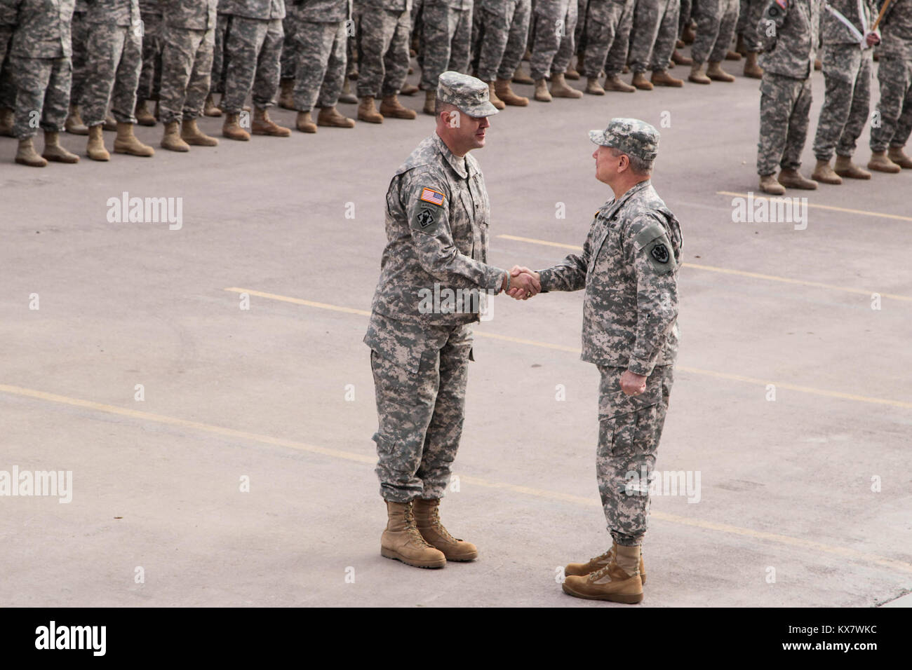 US Army National Guard change of command ceremony Stock Photo - Alamy