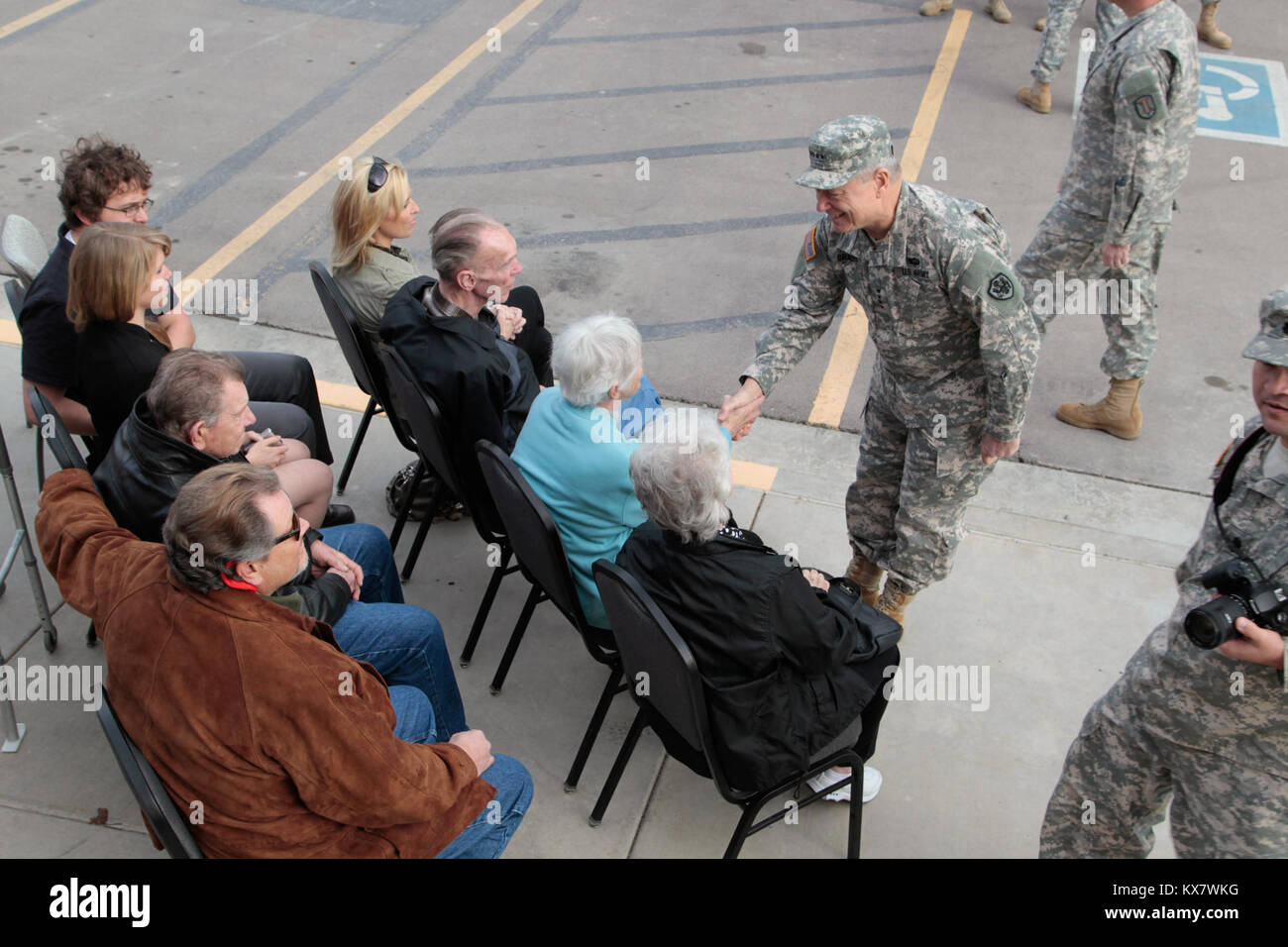 US Army National Guard change of command ceremony Stock Photo - Alamy