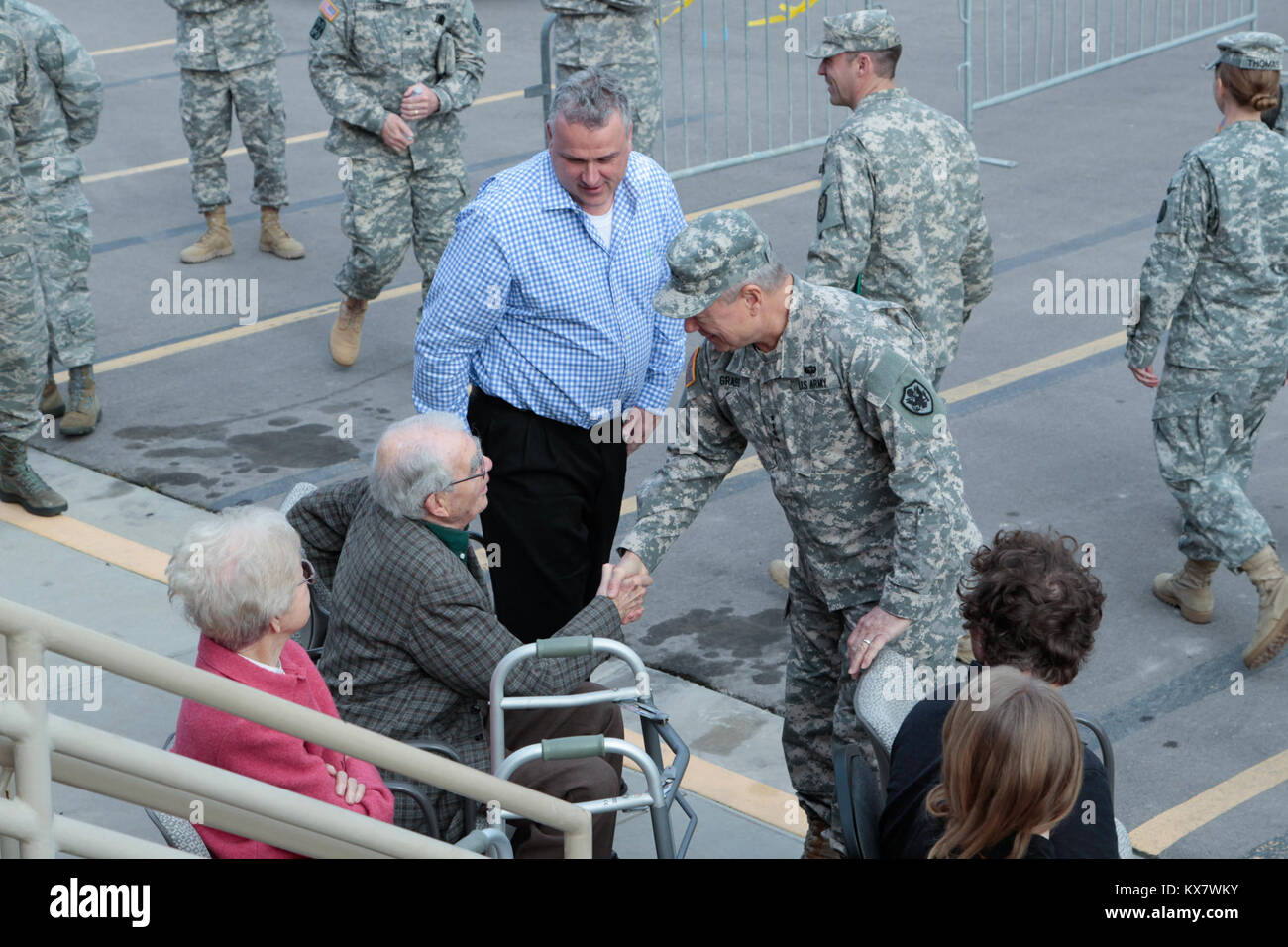 US Army National Guard change of command ceremony Stock Photo - Alamy