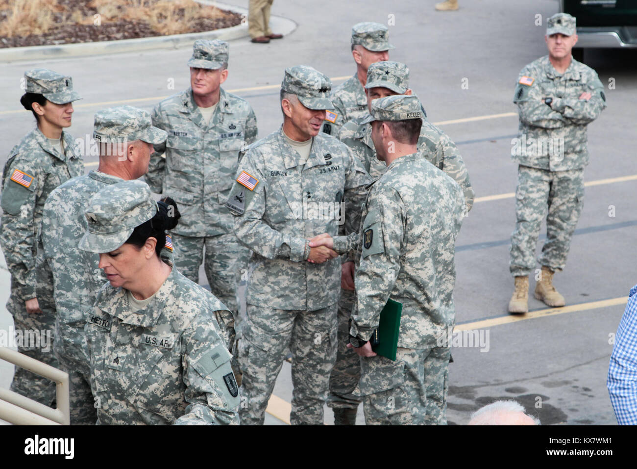 US Army National Guard change of command ceremony Stock Photo - Alamy