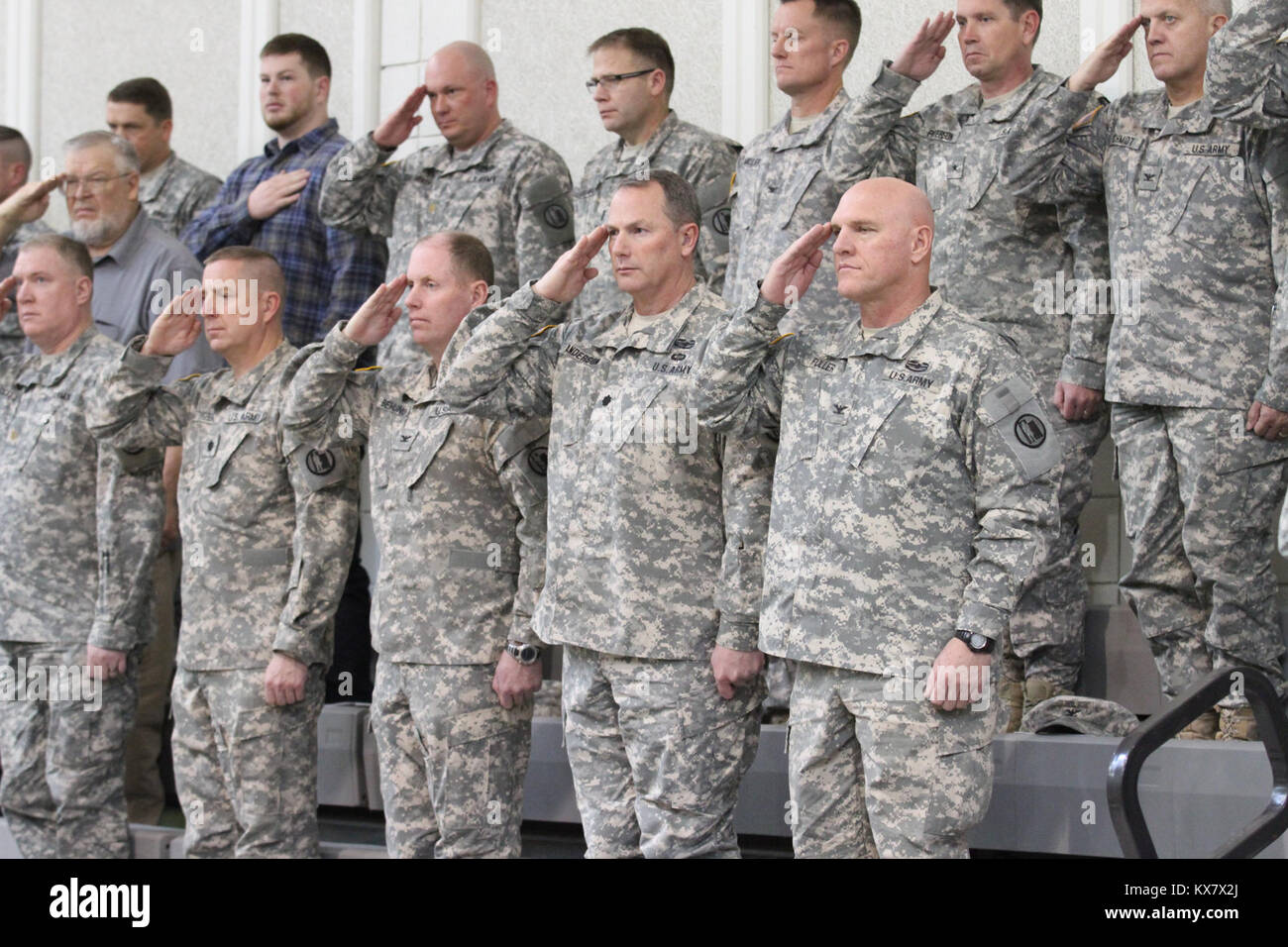 US Army National Guard change of command ceremony Stock Photo - Alamy