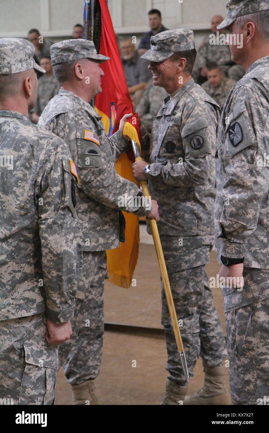 US Army National Guard change of command ceremony Stock Photo - Alamy