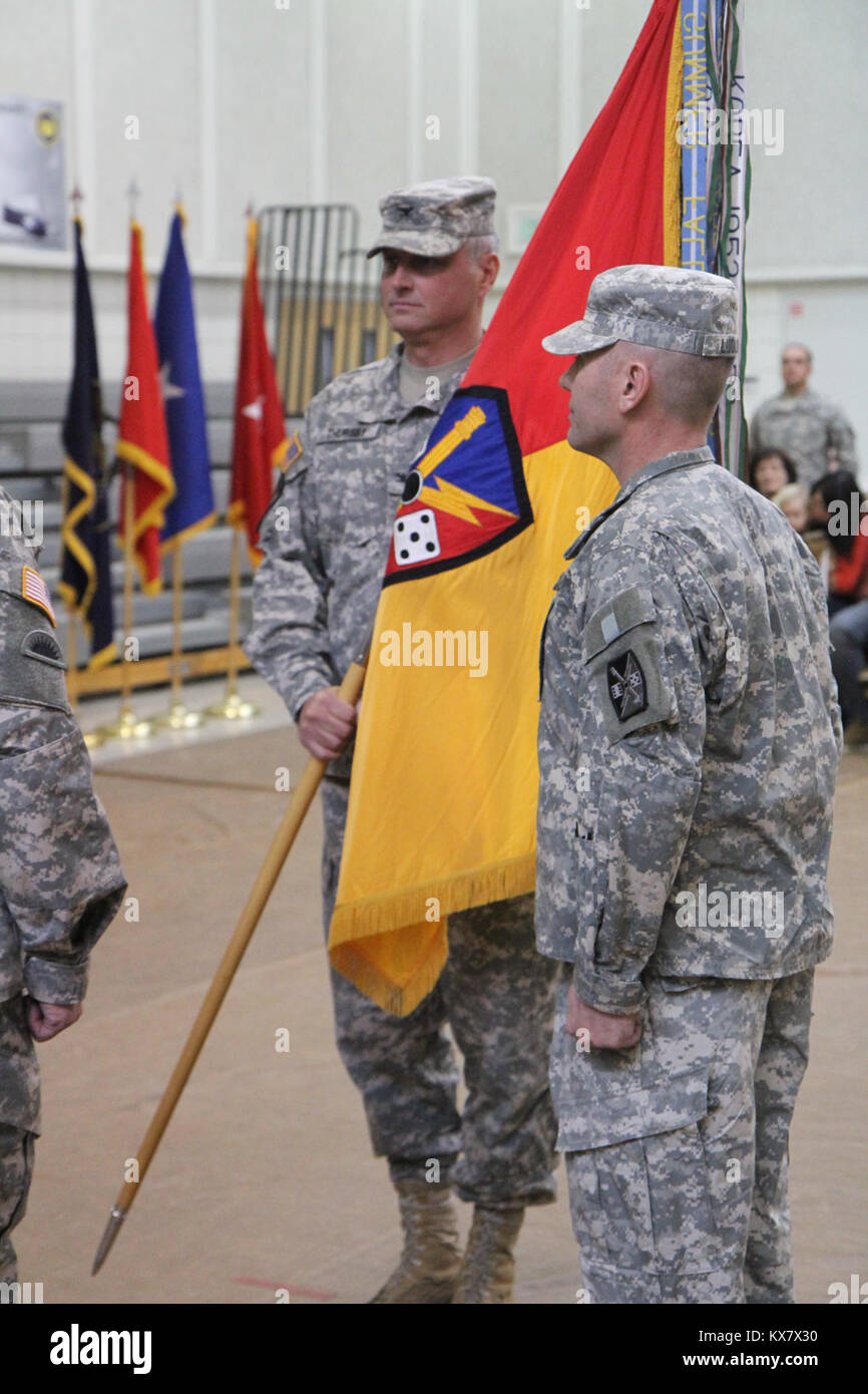 US Army National Guard change of command ceremony Stock Photo - Alamy
