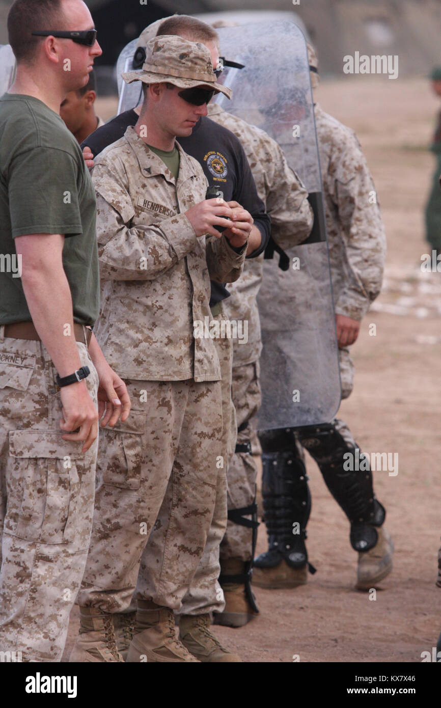 Marines, Moroccan soldiers train on non-lethal tactics, weapons during ...