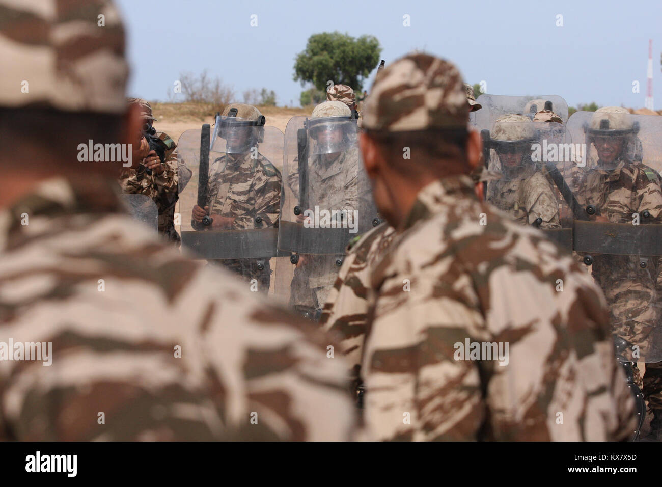 Marines, Moroccan soldiers train on non-lethal tactics, weapons during ...