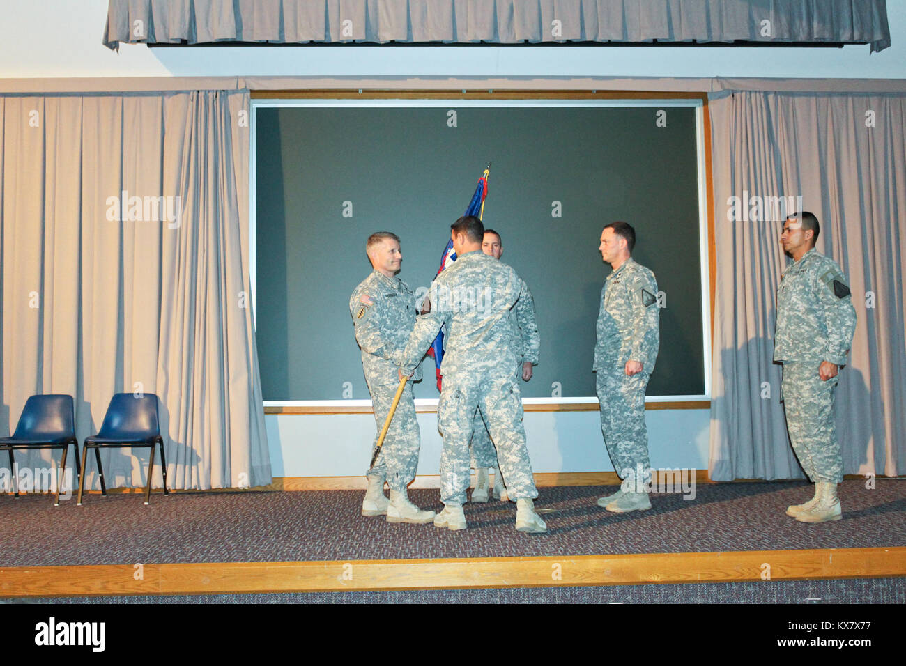 US Army National Guard change of command ceremony Stock Photo - Alamy