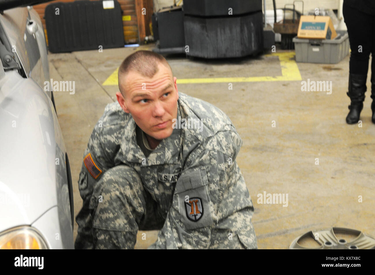 US Army National Guard carrying out various tasks including military ...