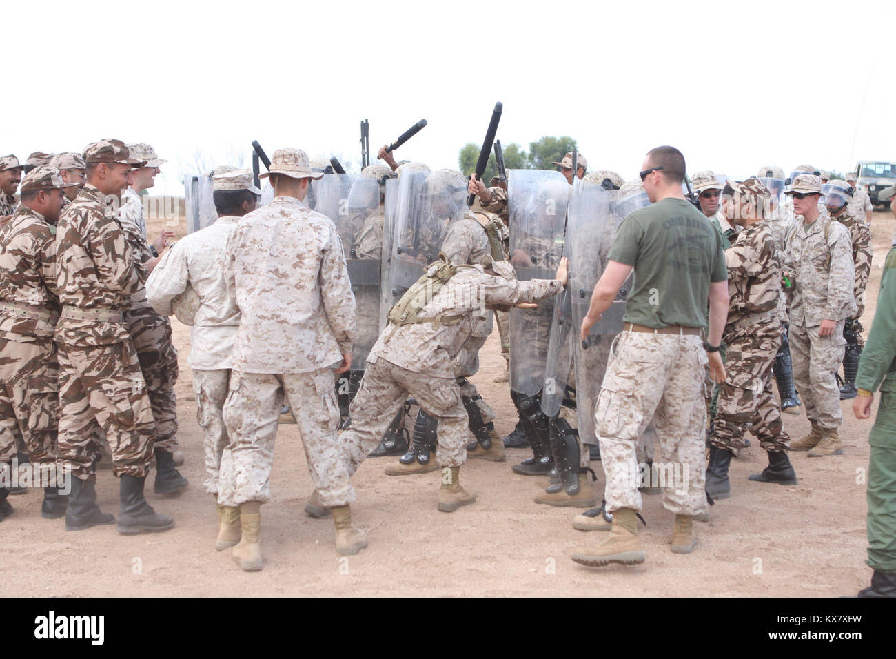 Marines, Moroccan soldiers train on non-lethal tactics, weapons during ...