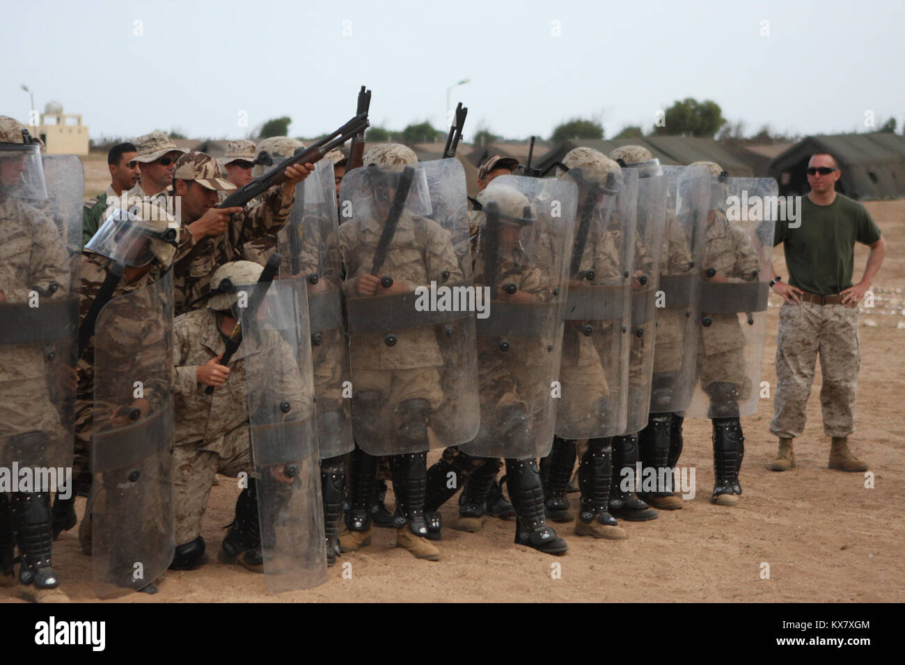 Marines, Moroccan soldiers train on non-lethal tactics, weapons during ...