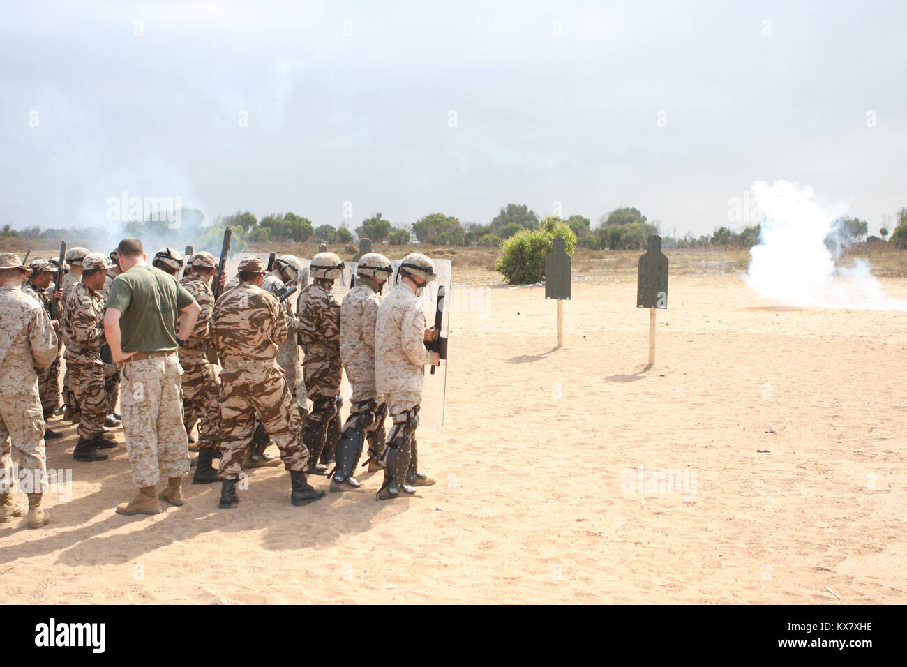 Marines, Moroccan soldiers train on non-lethal tactics, weapons during ...
