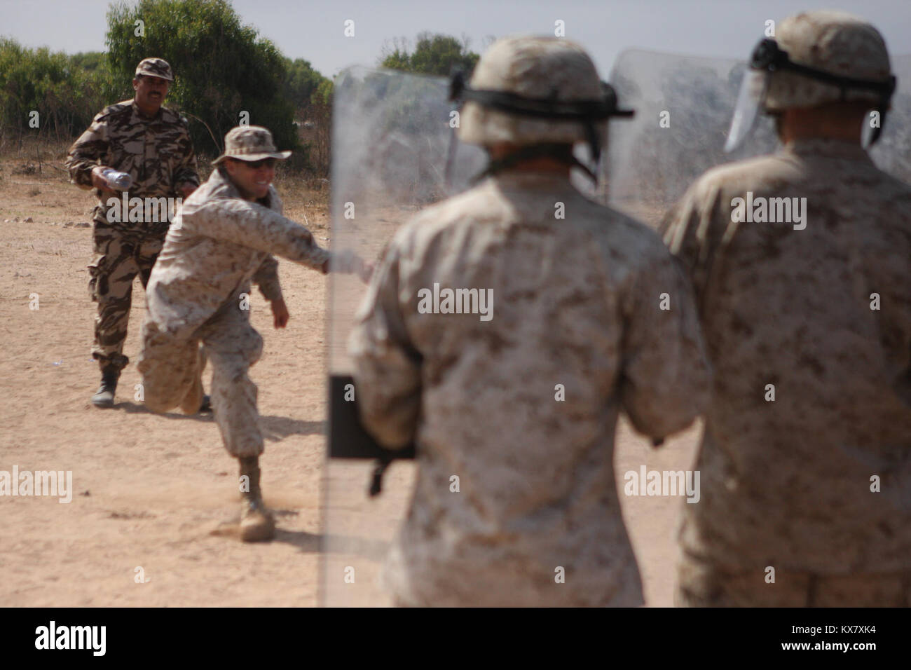 Marines, Moroccan soldiers train on non-lethal tactics, weapons during ...