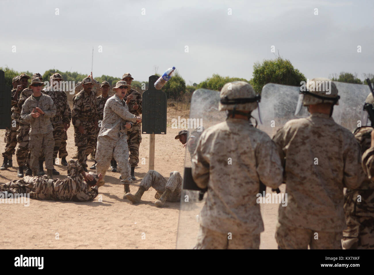 Marines, Moroccan soldiers train on non-lethal tactics, weapons during ...