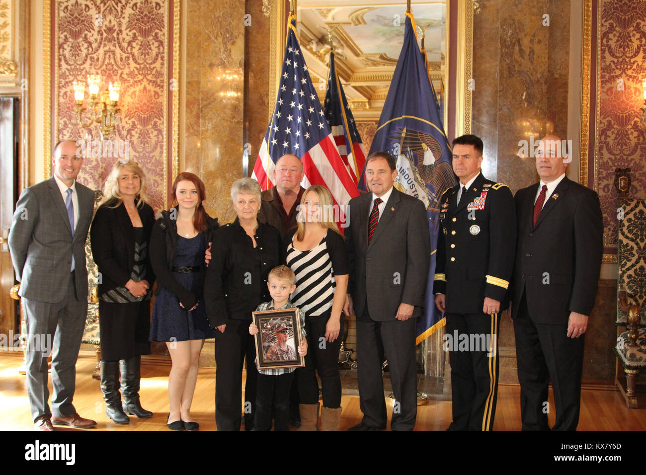 U.S. military remembrance ceremony Stock Photo - Alamy