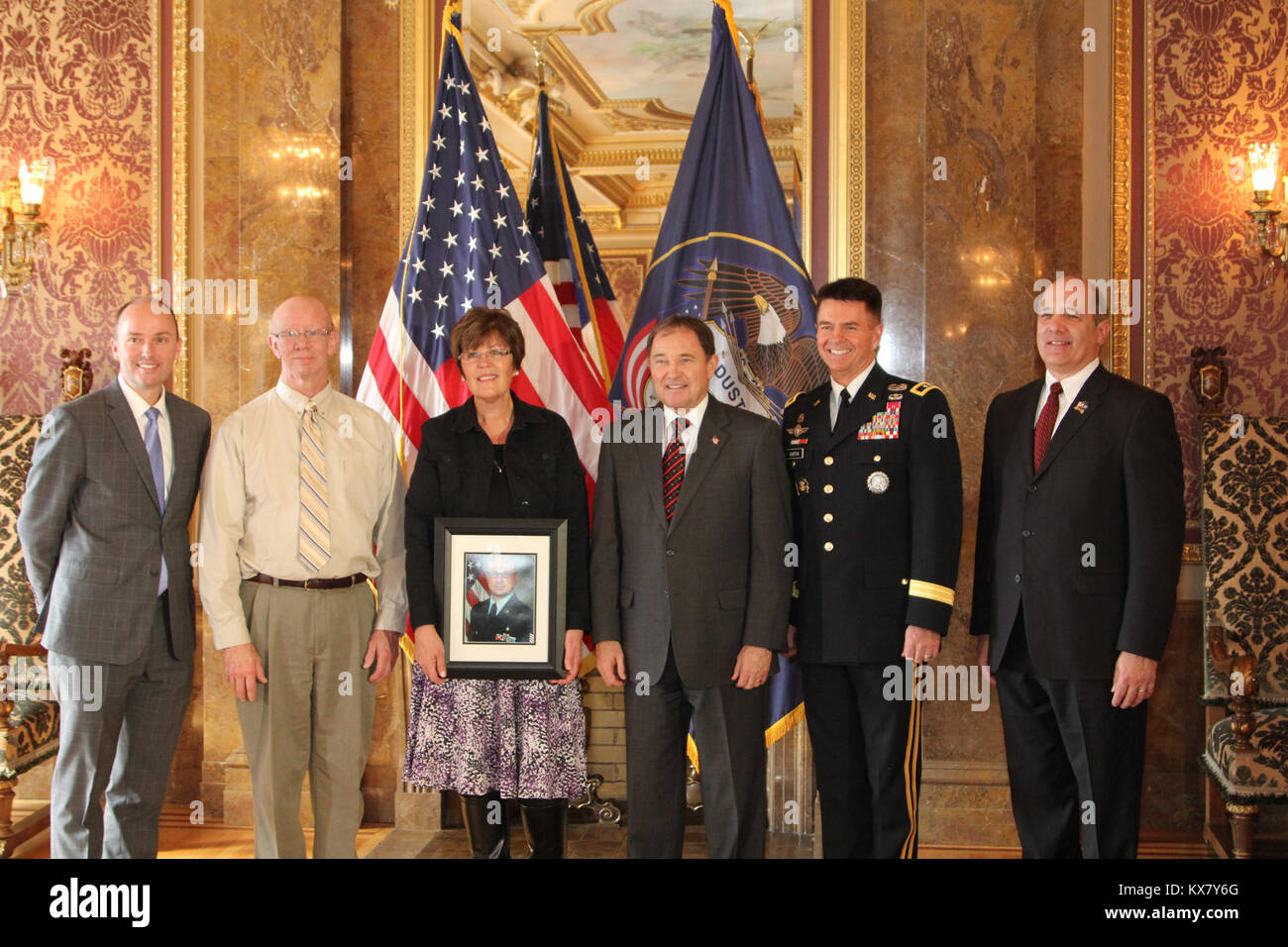U.S. military remembrance ceremony Stock Photo - Alamy