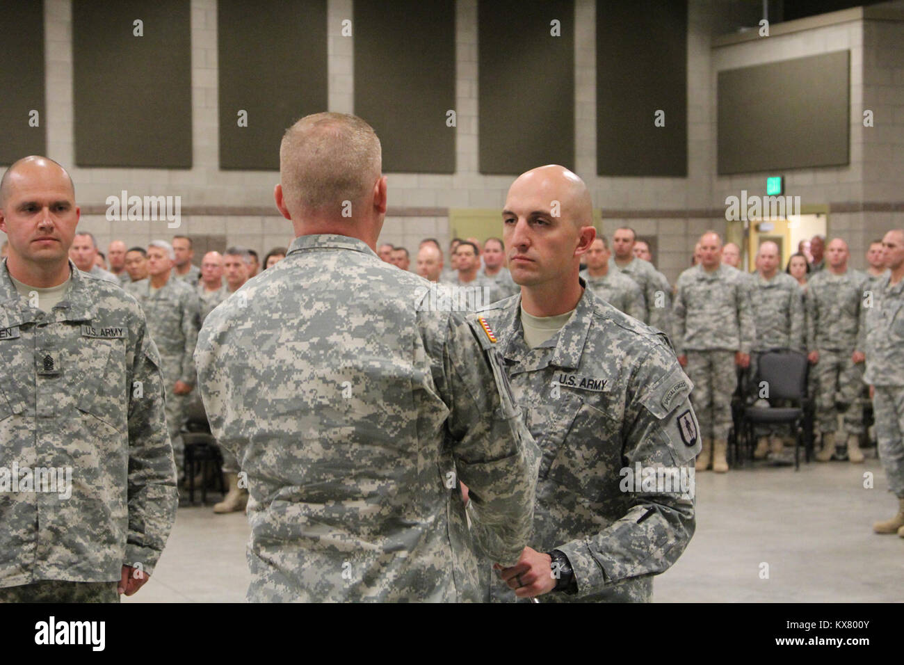 The 640th Regiment conducted change of responsibility where Command Sgt ...
