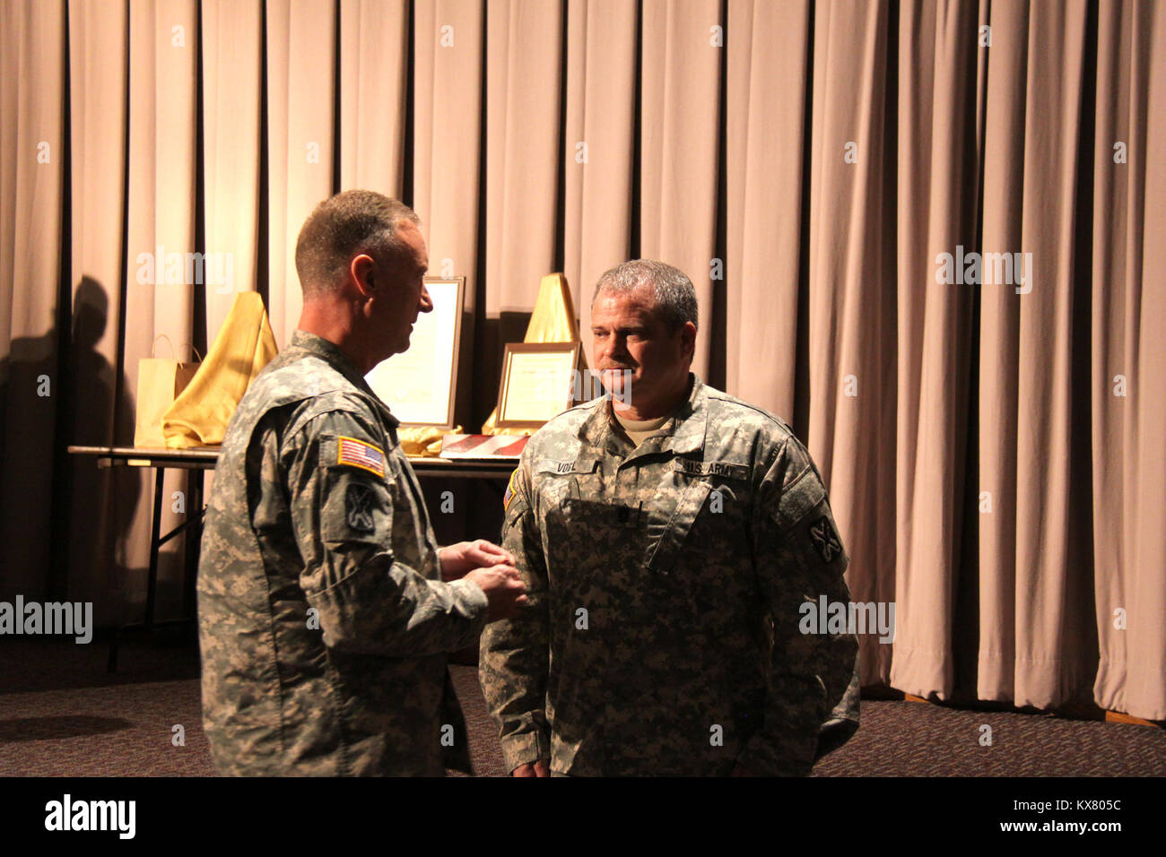Retirement ceremony for Sergeant Major Stephan P. Vogl held in the Utah ...