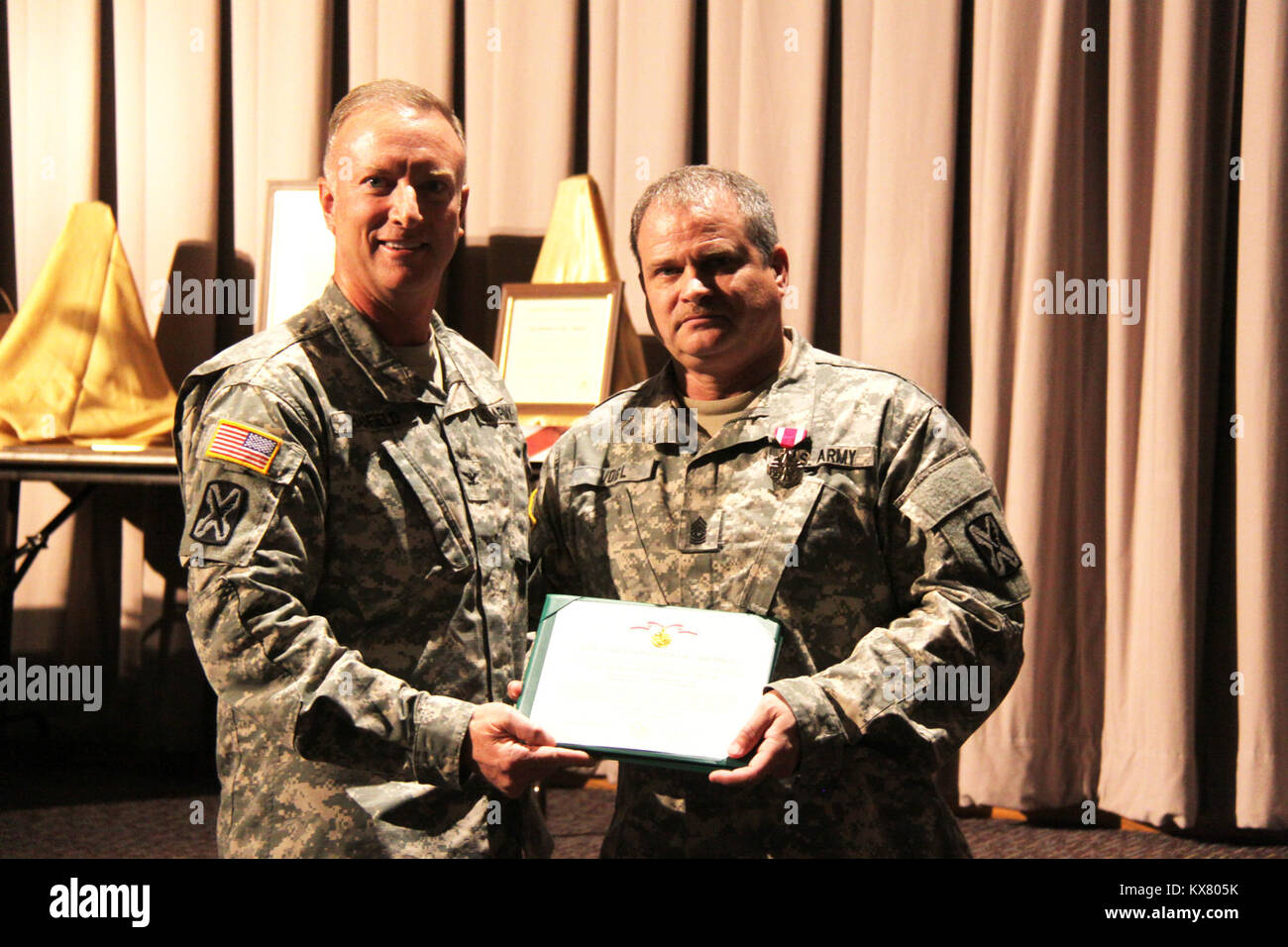 Retirement ceremony for Sergeant Major Stephan P. Vogl held in the Utah ...