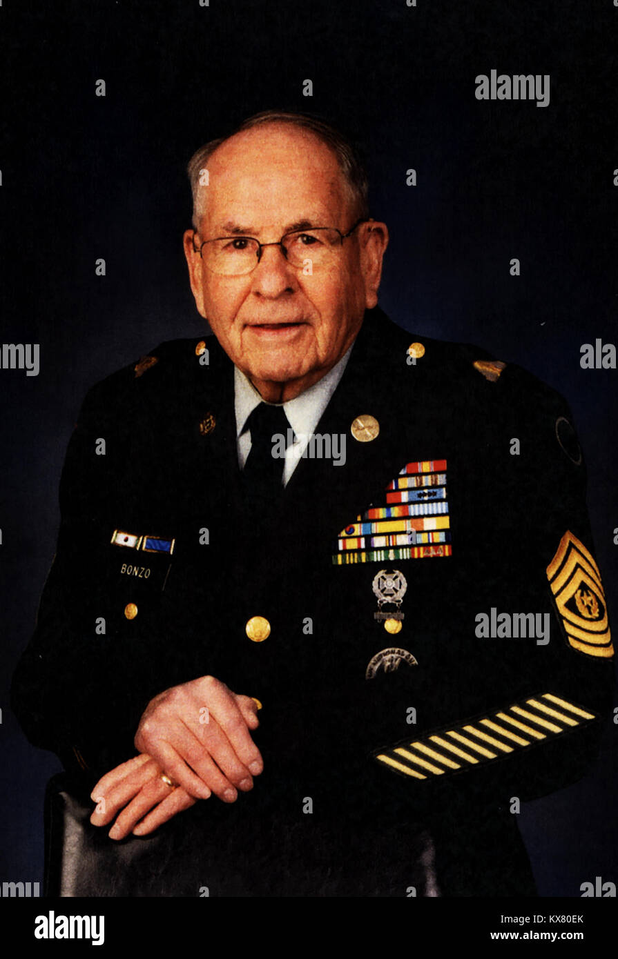 Photograph image of military and dignitaries Stock Photo - Alamy