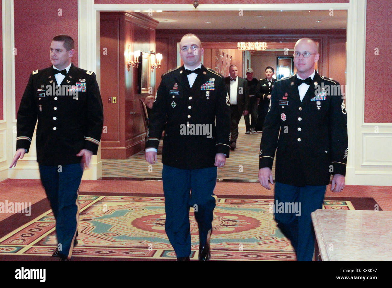 US Army National Guard awards and promotion presentation ceremony Stock ...