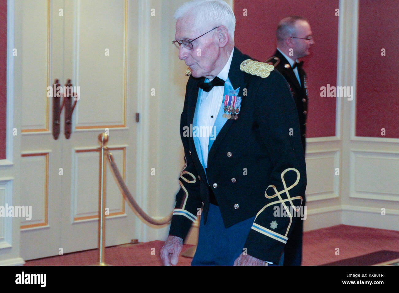 US Army National Guard awards presentation ceremony. Bronze Minuteman ...