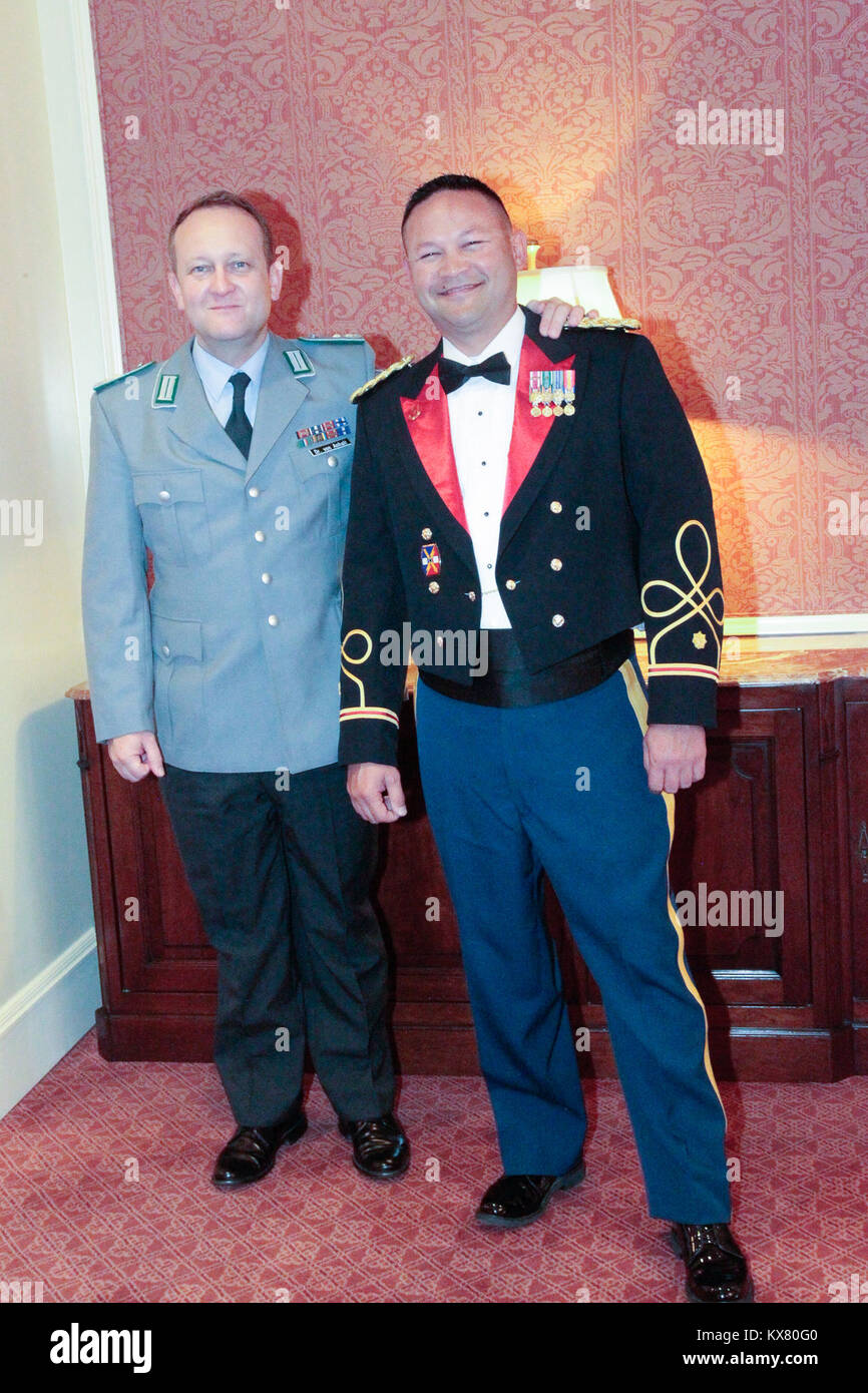 US Army National Guard awards presentation ceremony. Bronze Minuteman ...