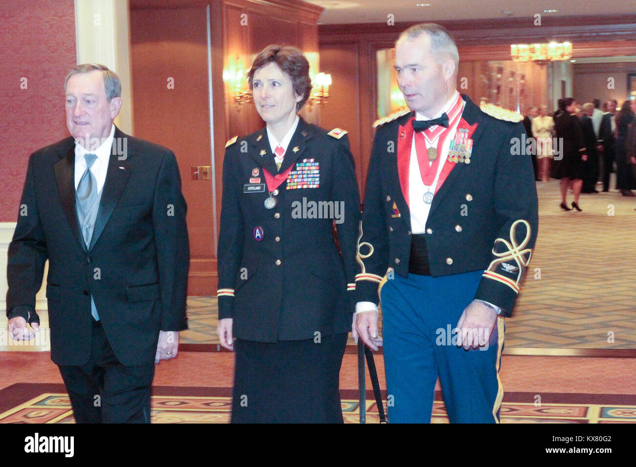 US Army National Guard awards presentation ceremony. Bronze Minuteman ...