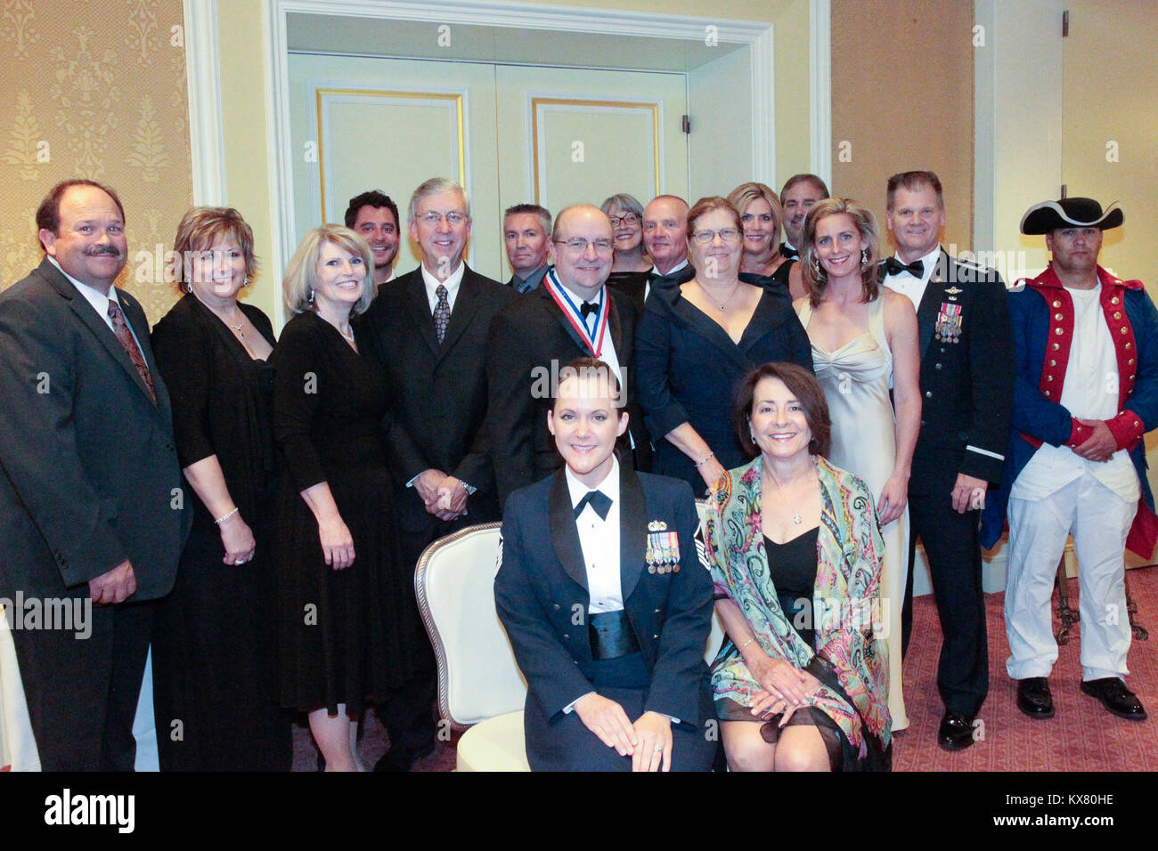 US Army National Guard awards presentation ceremony. Bronze Minuteman ...