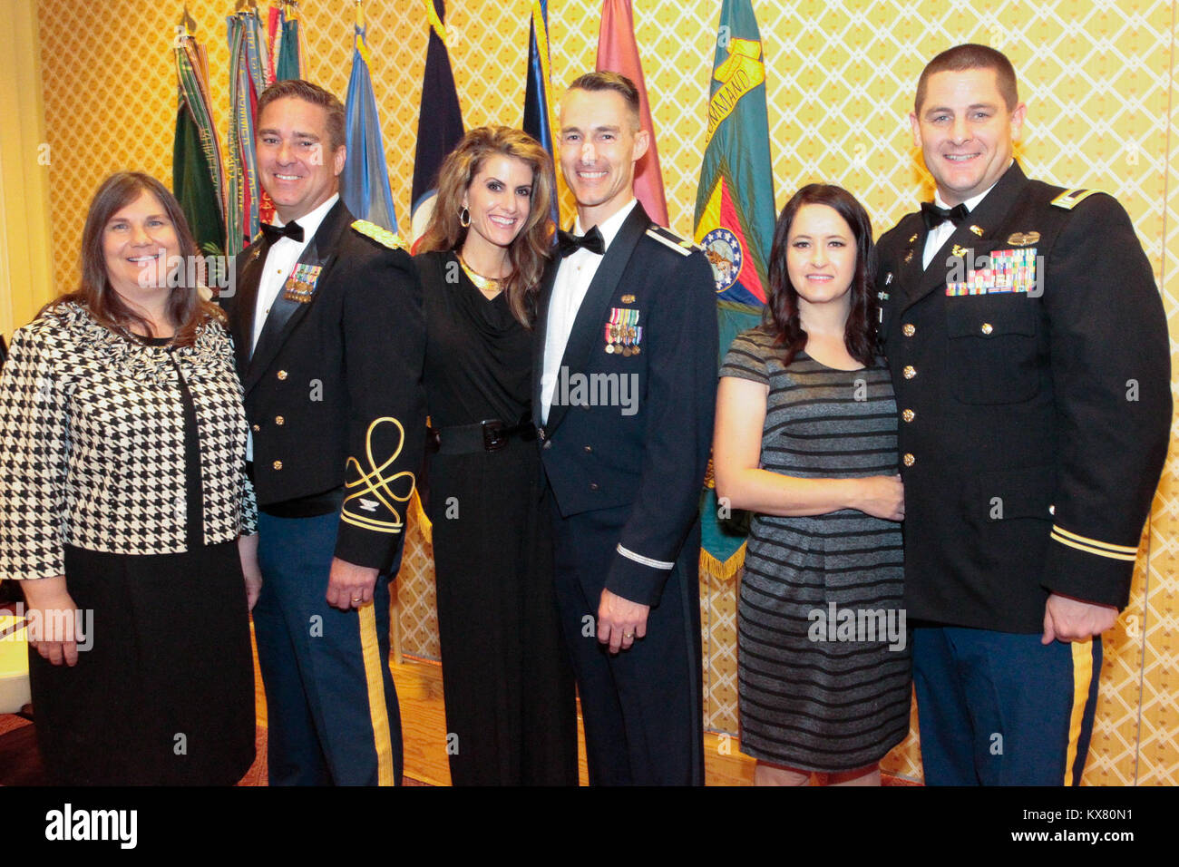 US Army Utah National Guard with family at awards and promotion ...
