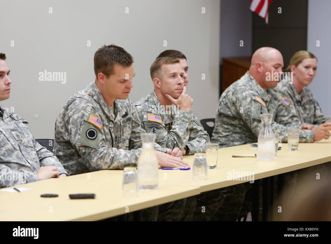 Enlisted Soldiers of the Utah Army National Guard gathered for a town ...