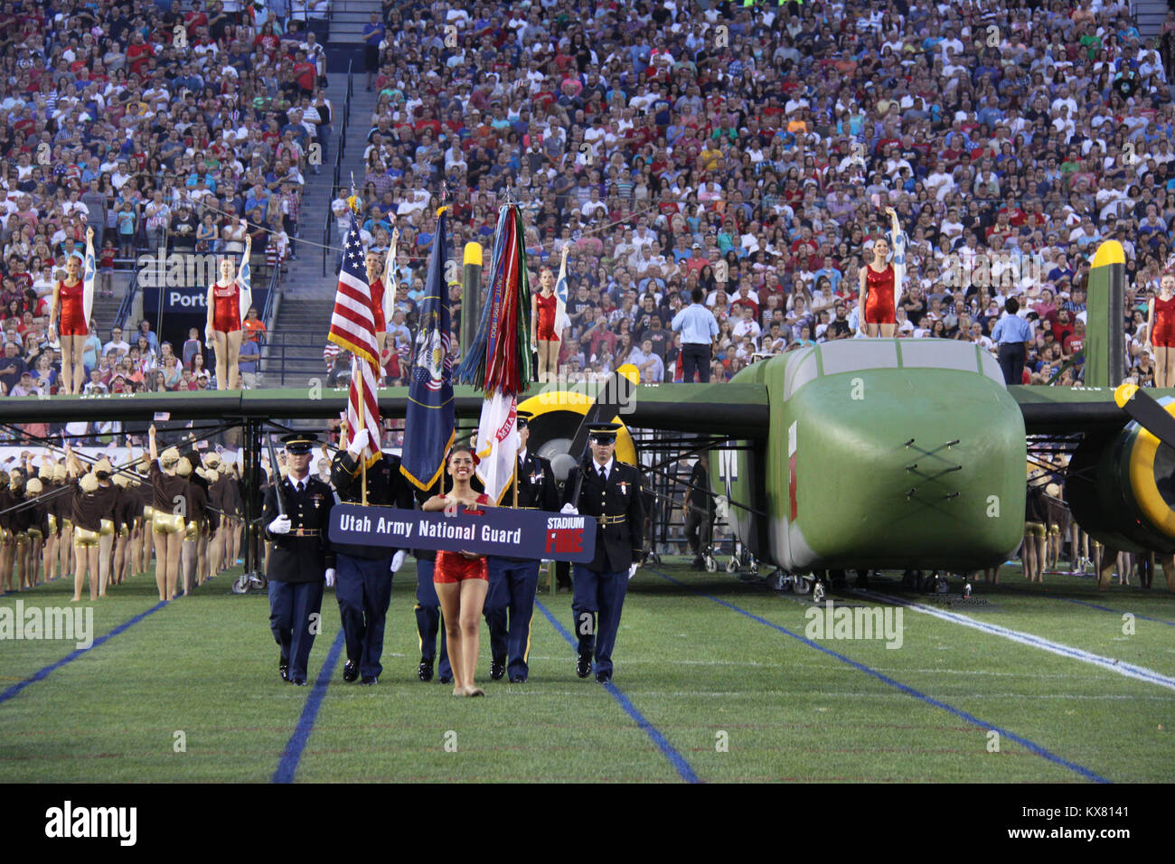 US Army National Guard perform ceremonial duties at celebration event ...