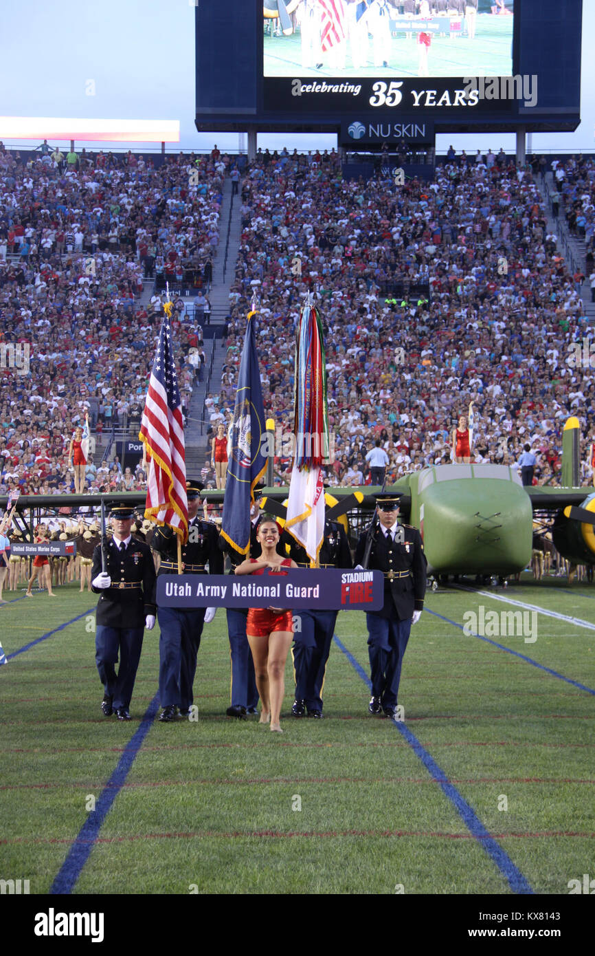 US Army National Guard perform ceremonial duties at celebration event ...
