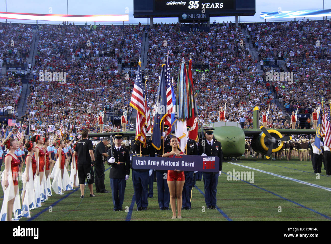 US Army National Guard perform ceremonial duties at celebration event ...
