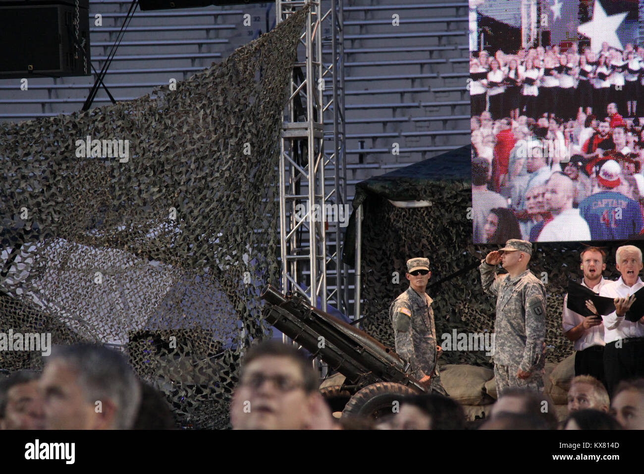 US Army National Guard perform ceremonial duties at celebration event ...