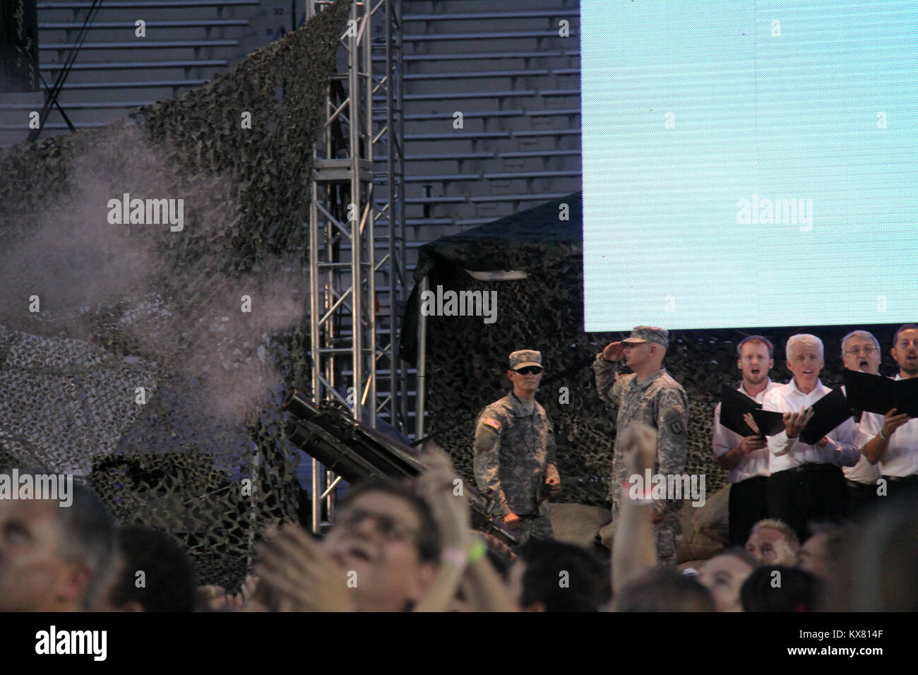 US Army National Guard perform ceremonial duties at celebration event ...