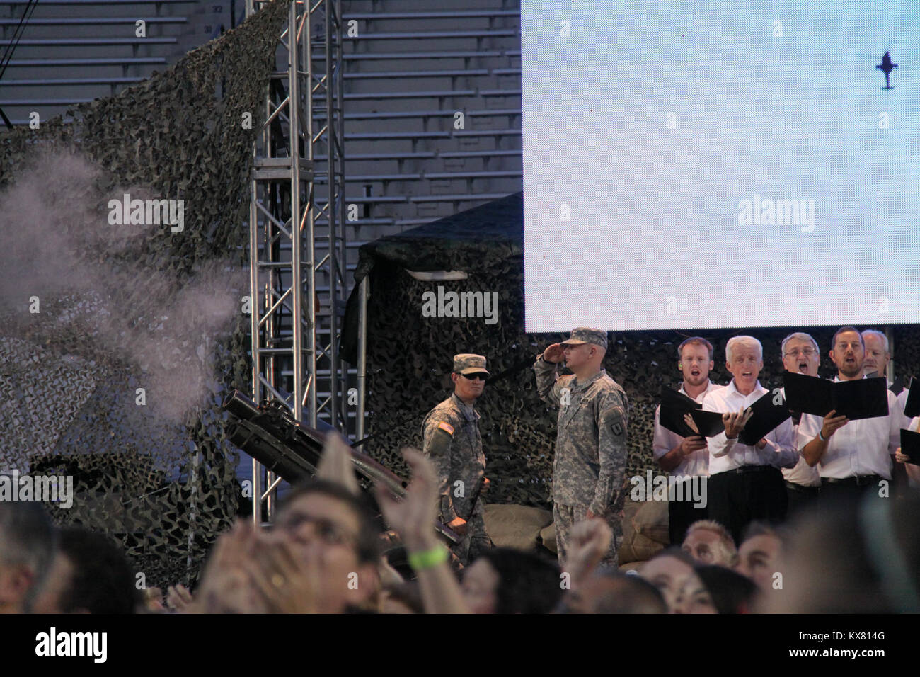 US Army National Guard perform ceremonial duties at celebration event ...