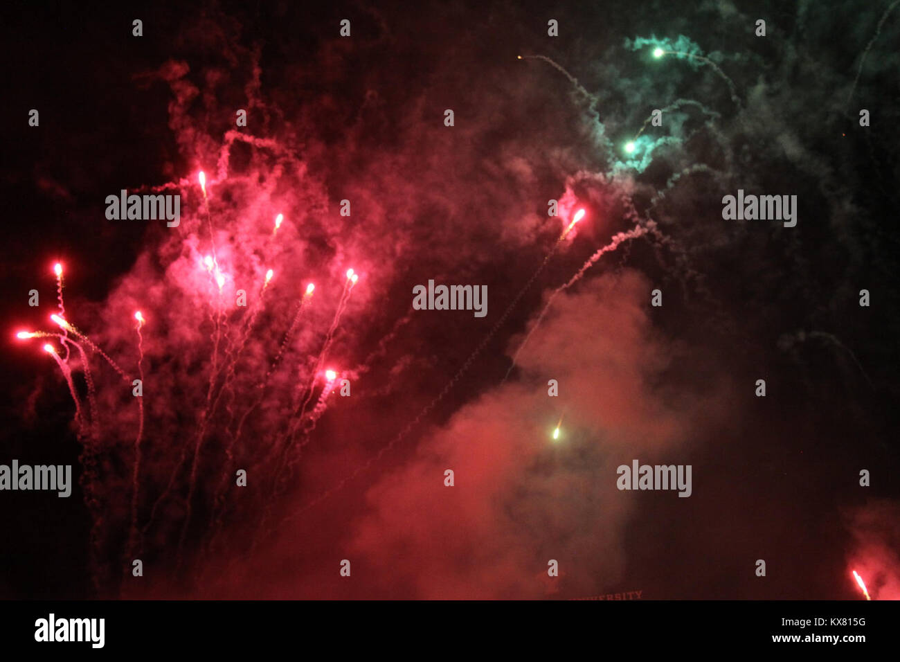 U.S. Army National Guard firework display Stock Photo - Alamy