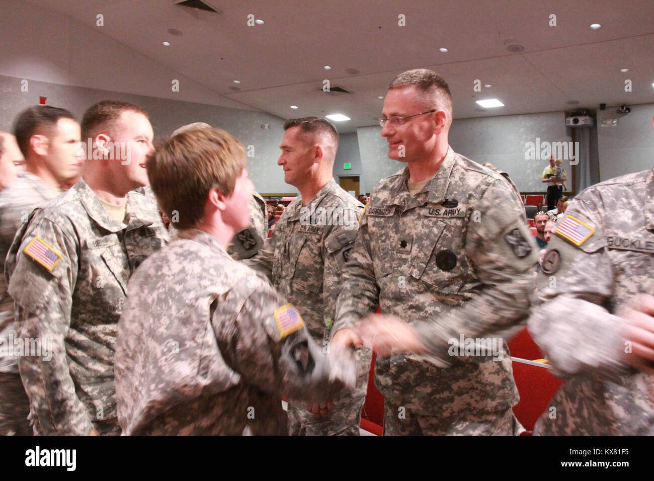 A departure ceremony for 11 Soldiers of the Utah Army National Guard's ...