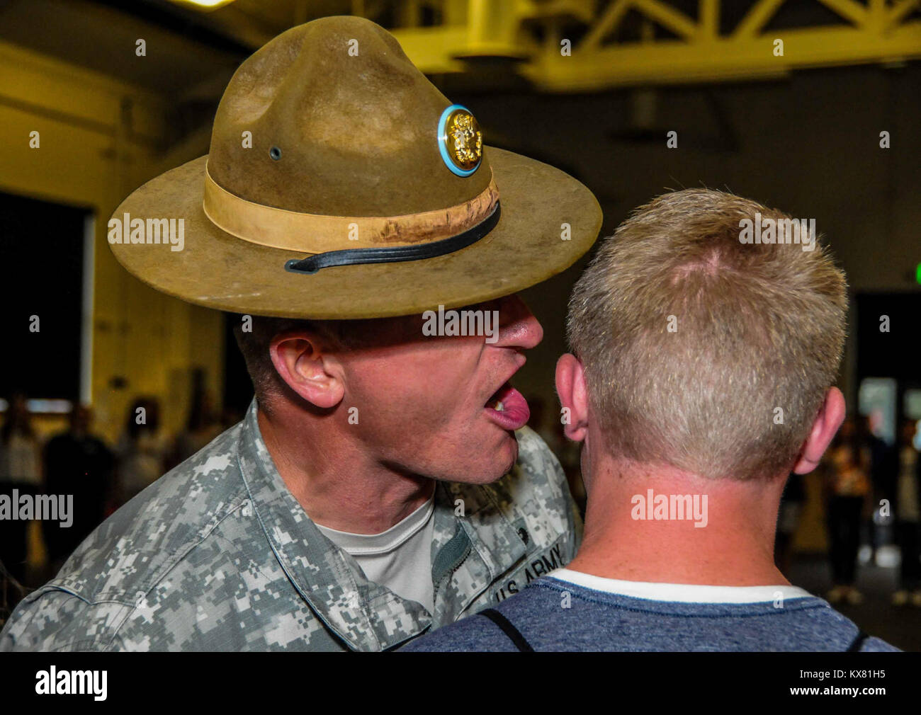 Drill sergeant shouts hi-res stock photography and images - Alamy