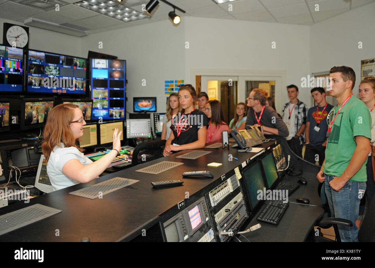 U.S. Army National Guard family members having fun Stock Photo - Alamy
