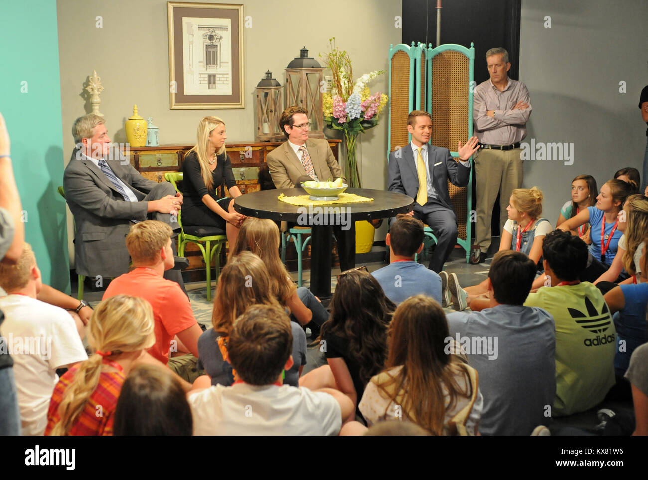 U.S. Army National Guard family members having fun Stock Photo - Alamy