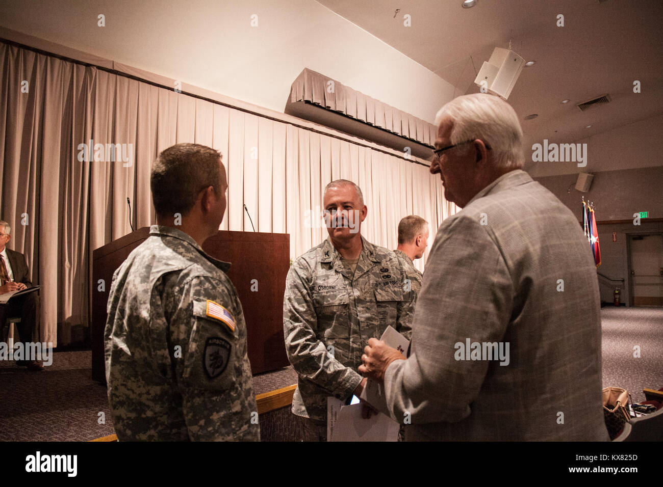 US Army National Guard awards and promotion presentation ceremony Stock ...