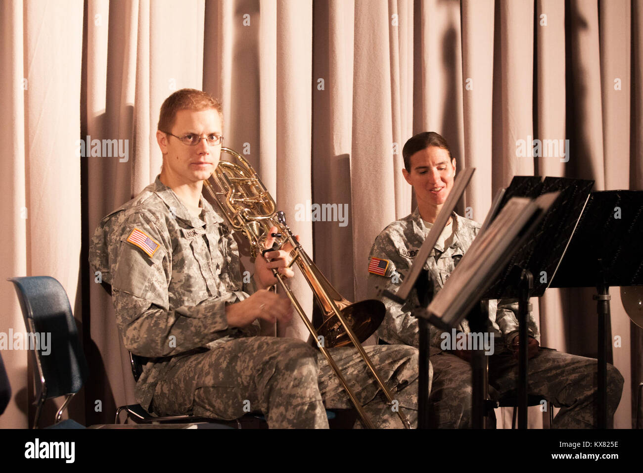 US Army National Guard awards and promotion presentation ceremony Stock ...