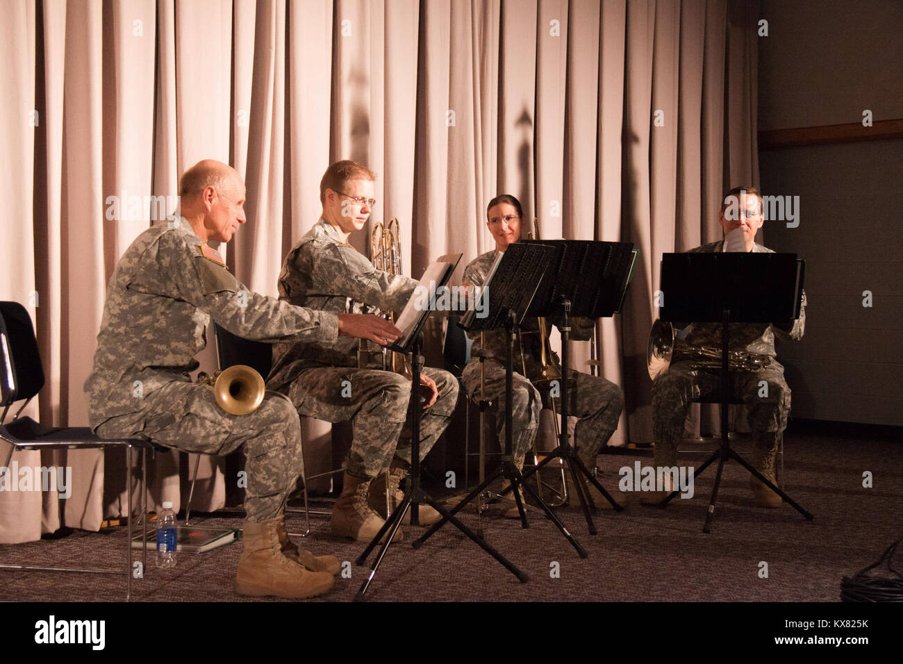 US Army National Guard awards and promotion presentation ceremony Stock ...