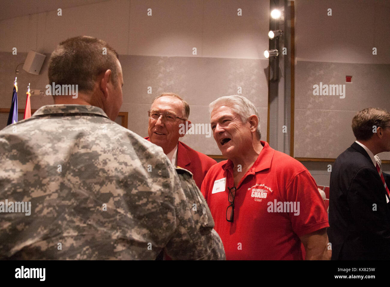 US Army National Guard awards and promotion presentation ceremony Stock ...