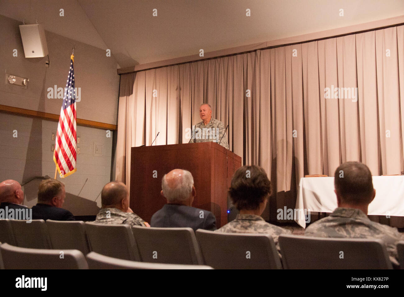 US Army National Guard awards and promotion presentation ceremony Stock ...