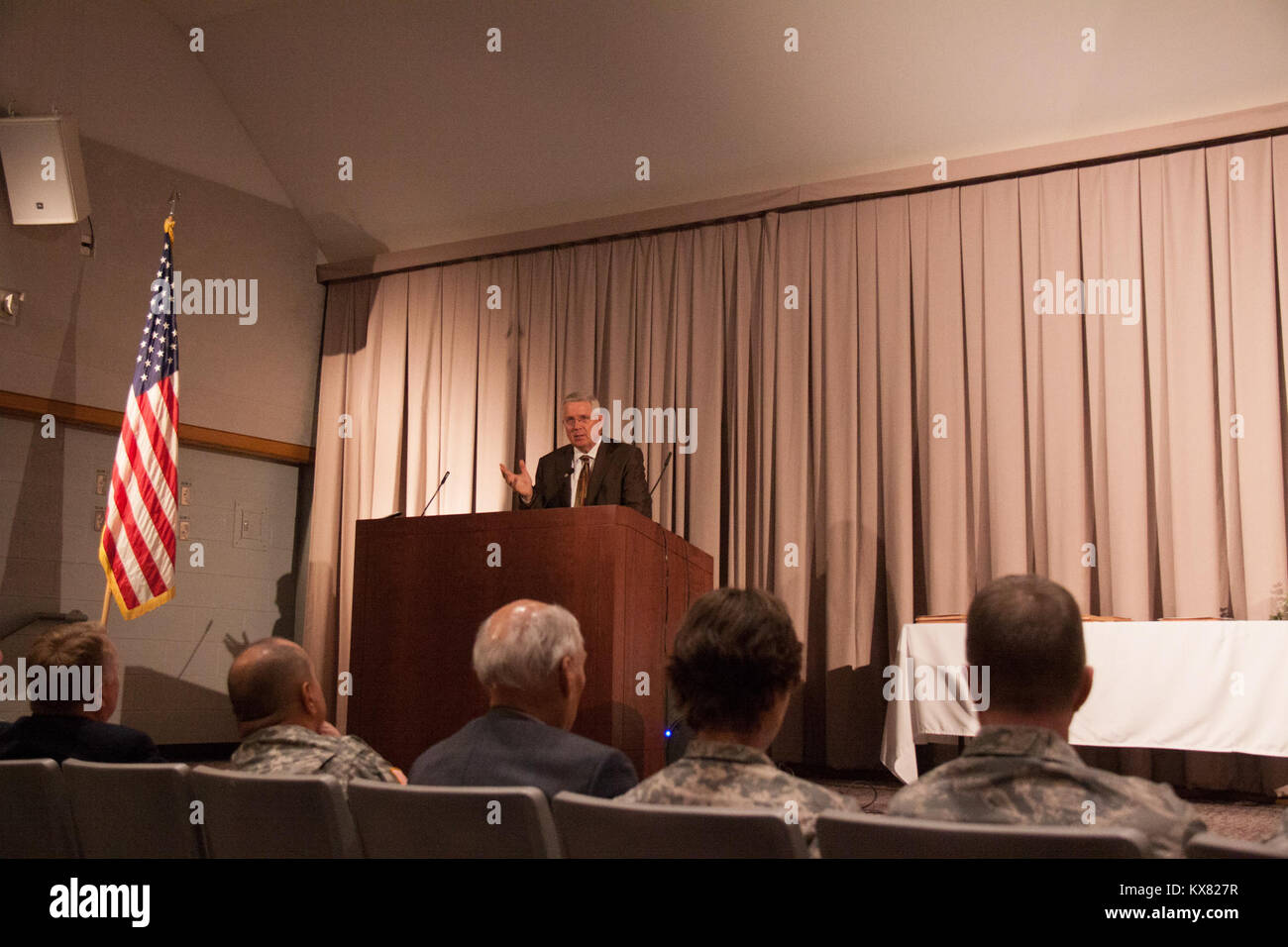 US Army National Guard awards and promotion presentation ceremony Stock ...